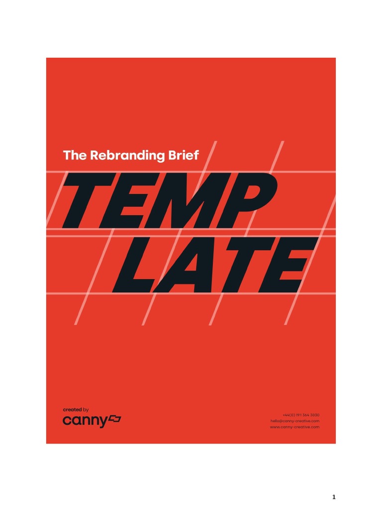 Rebranding Brief Template Guide | PDF | Brand | Marketing Strategy