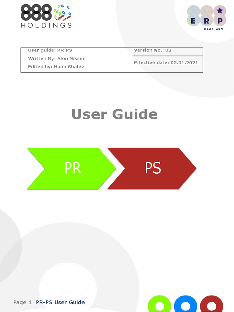 User Guide PR-PS | PDF | Button (Computing) | Receipt