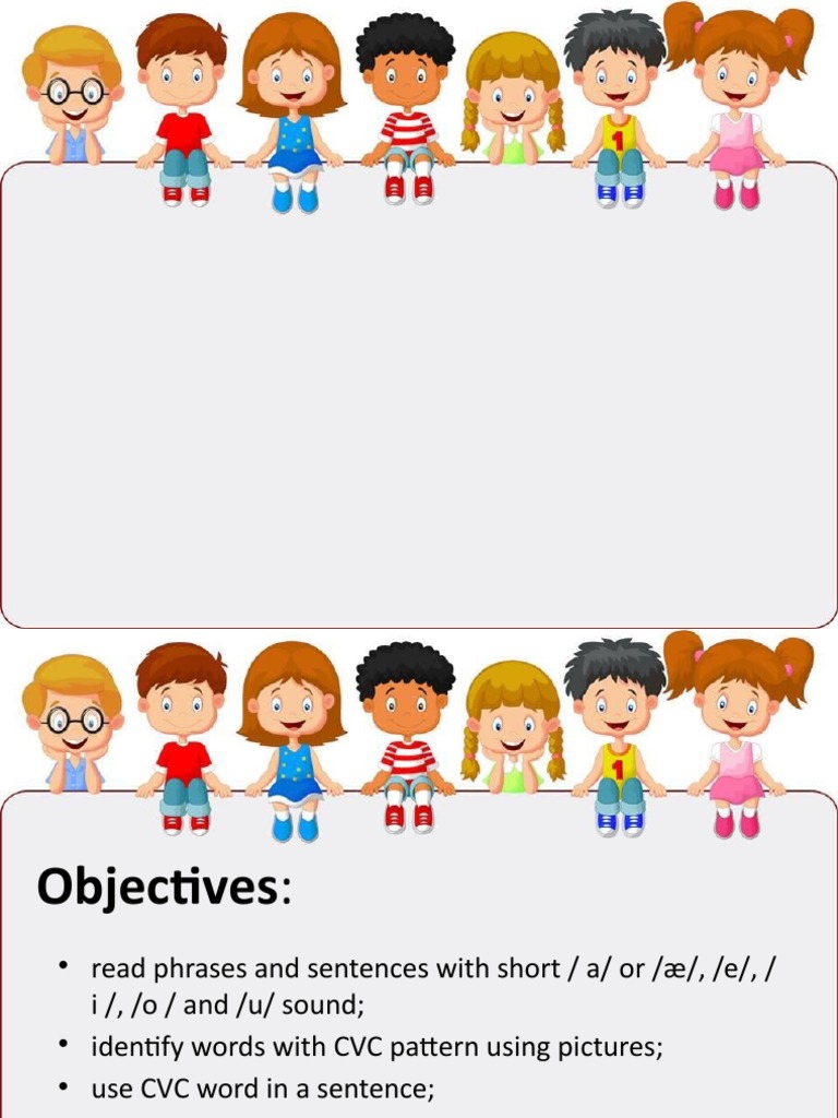 CVC Pattern | PDF | Consonant | Vowel