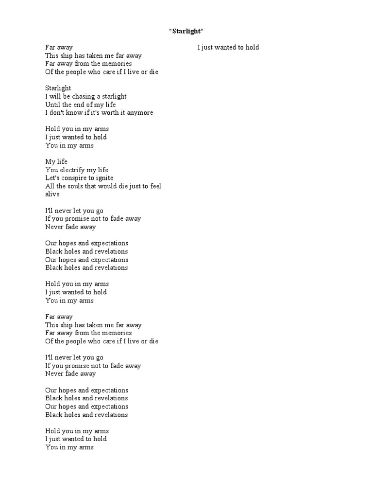 Learnig Song-Starlight | PDF