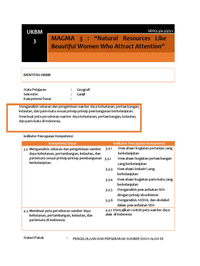 UKBM 3.3 Kelas XI | PDF