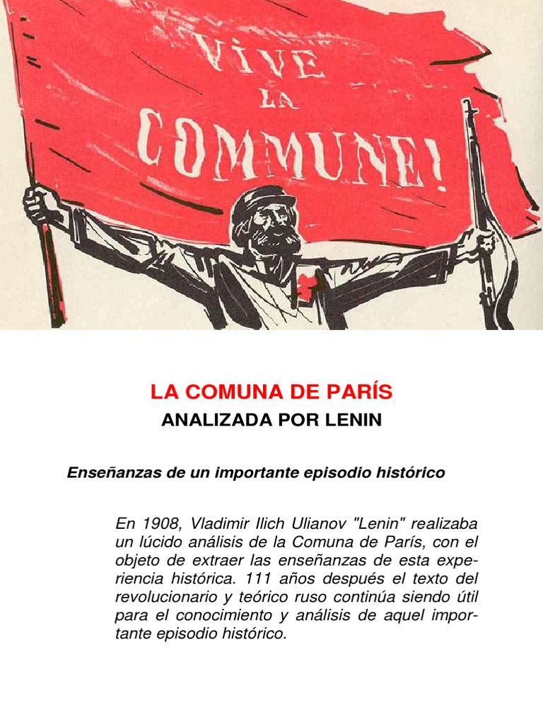 La Comuna de Paris Analizada Por Lenin PDF | PDF | Vladimir Lenin ...