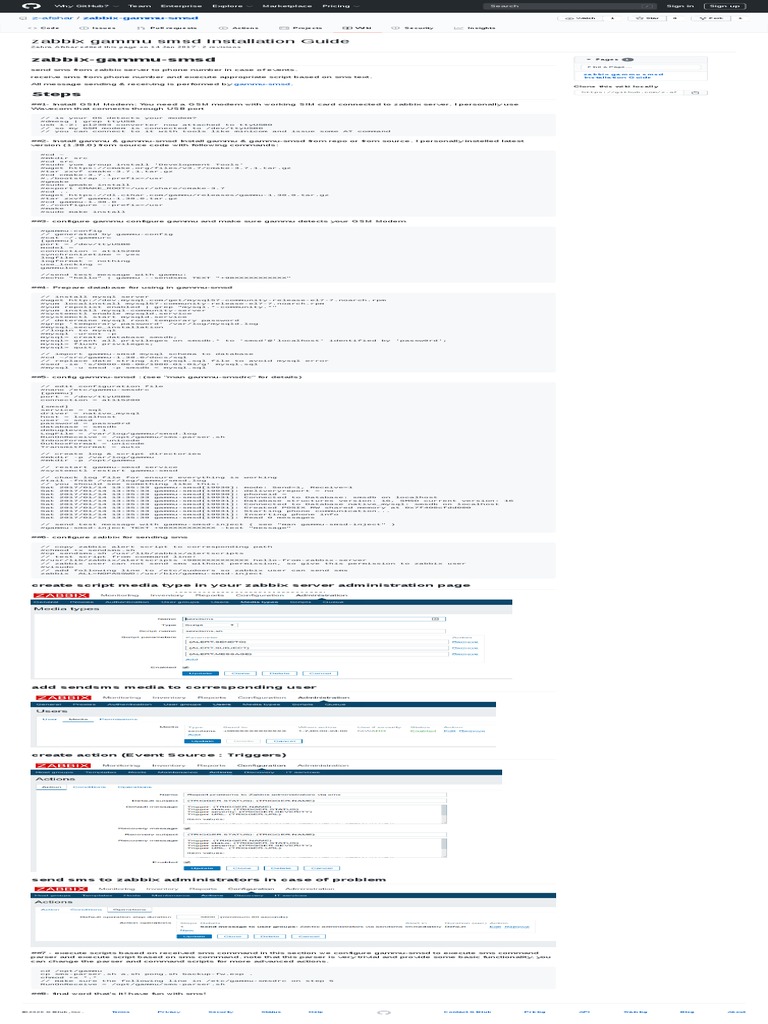 Zabbix Gammu SMSD Installation Guide Z-Afshar - Zabbix-Gammu-Smsd Wiki GitHub PDF | Download ...