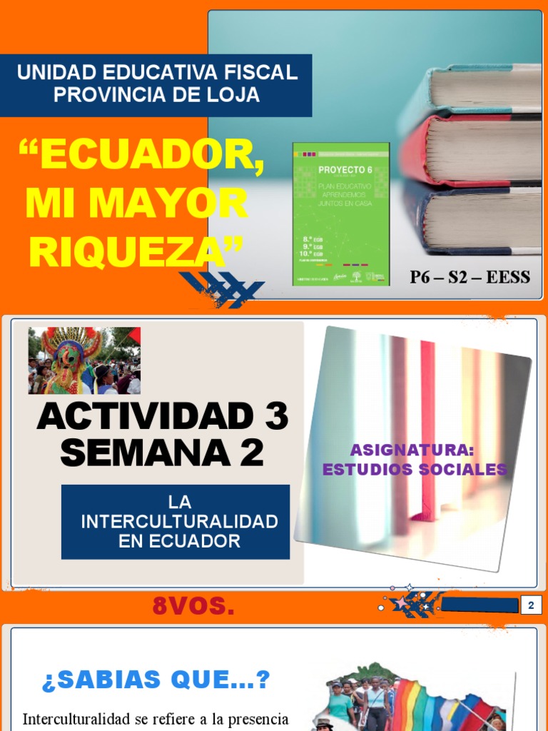 ACTIVIDAD EESS - P6 S2 15ENE2021-8vos | PDF | Ecuador | Interculturalidad
