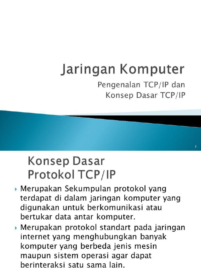Pengenalan TCP Ip Dan Konsep Dasar TCP Ip | PDF