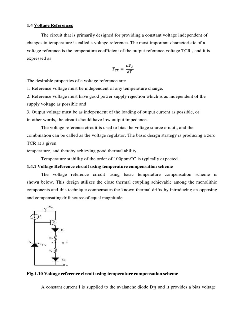 LIC Lecture 4.voltage Reference Materials | PDF | Electricity | Electrical Engineering