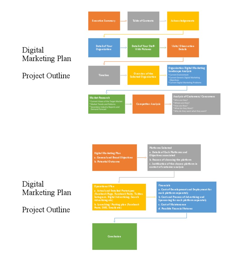 Digital Marketing Plan Project Outline | PDF | Digital Marketing ...