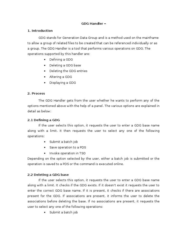 Rexx Tool Gdg Handling Tool Pdf Computer Programming Operating System Technology 