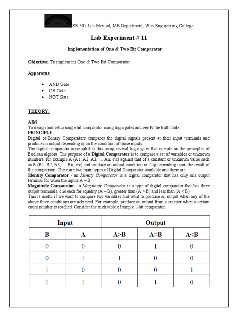 Lab Experiment # 11: EE-301 Lab Manual, ME Department, Wah Engineering ...