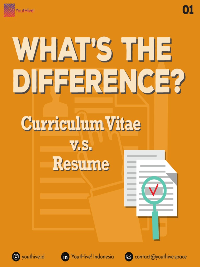 What Is The Difference Between CV and Resume | PDF