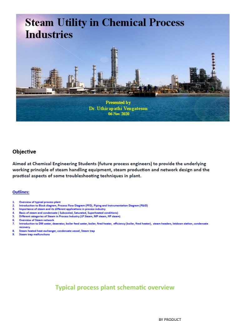 Steam Utility in Chemical Processes | PDF | Steam | Boiler