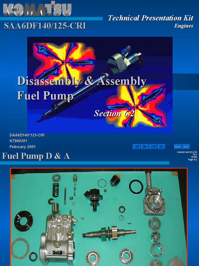 Disassembly & Assembly Fuel Pump | PDF | Bearing (Mechanical) | Pipe ...