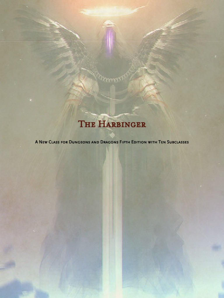 The Harbinger: A New Class For Dungeons and Dragons Fifth Edition With ...