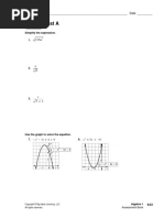 Algebra 1 Diagnostic Test | PDF | Equations | Mathematical Concepts