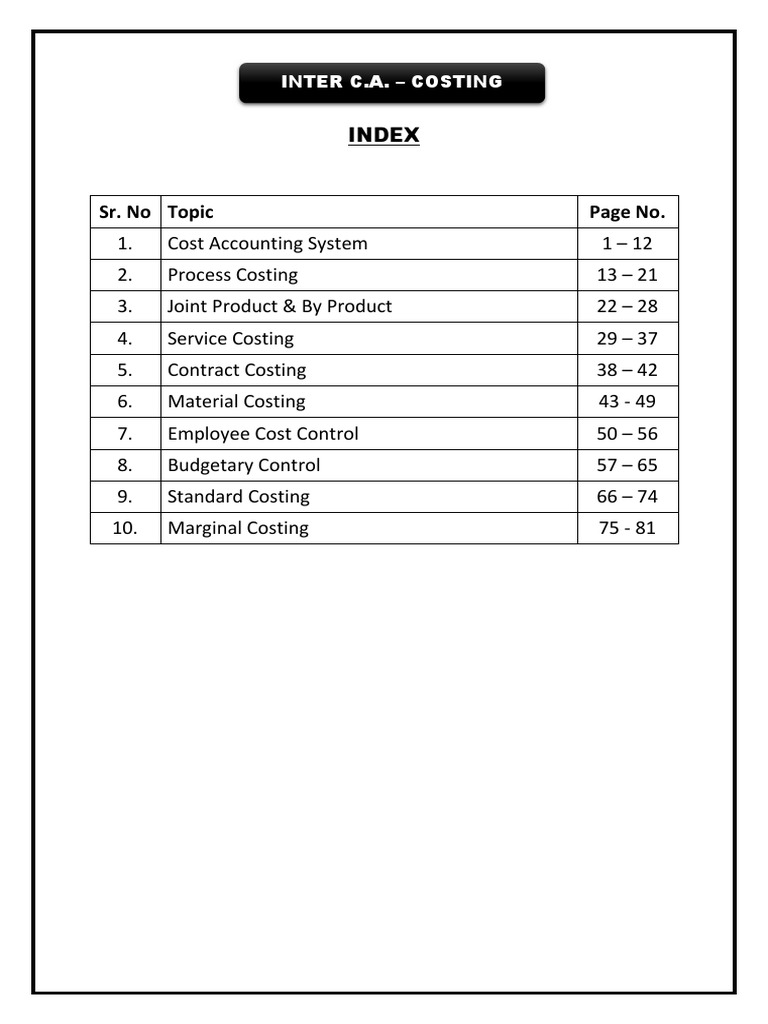 Inter CA Costing Homework Solution | PDF | Cost Accounting | Cost Of Goods Sold