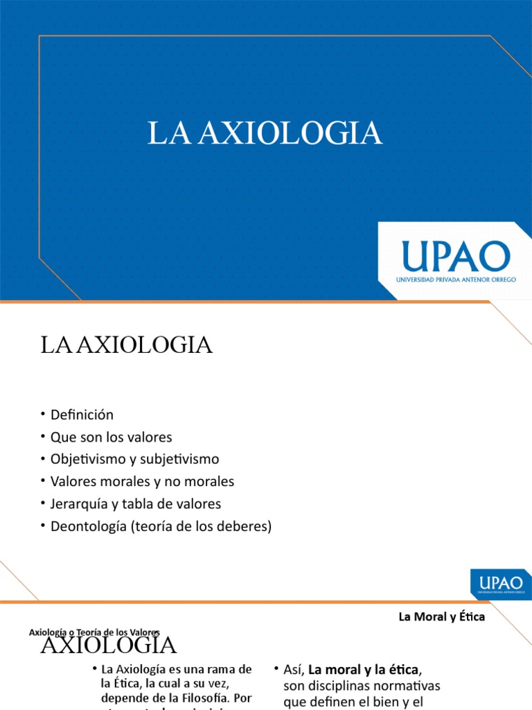 La teoría de los valores y la ética: conceptos fundamentales de la ...