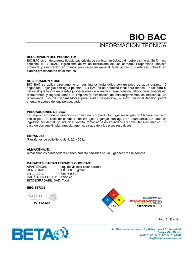 Bio Bac | PDF