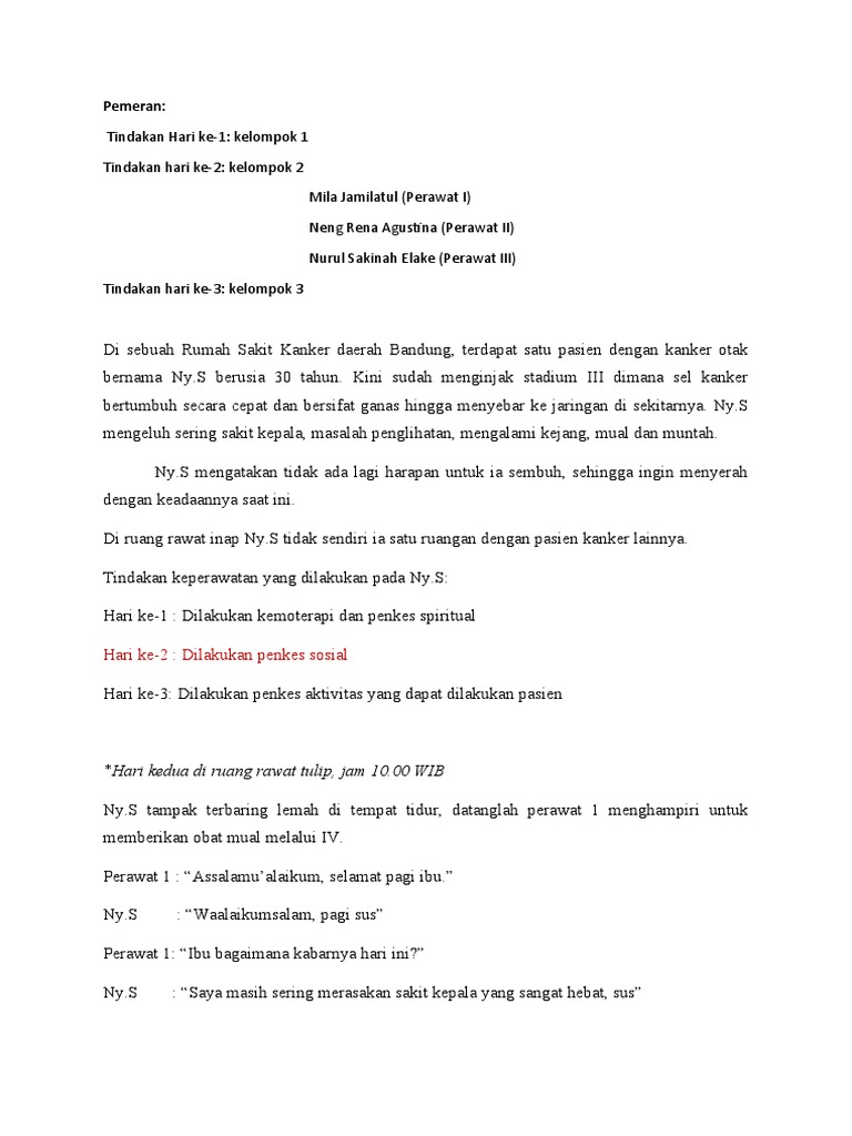 Script Paliatif SGD L (Naskah KLMPK 2) | PDF