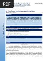 Fil.3 Module 3-4 Pagsulat NG Editoryal at Kulom Editoryal | PDF