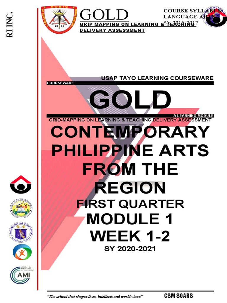 Contemporary Philippine Arts Module 1 | PDF | Philippines | Curriculum