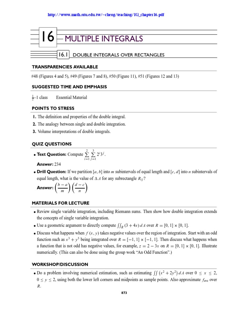 Double Integrals: Concepts and Problems | PDF | Integral | Area