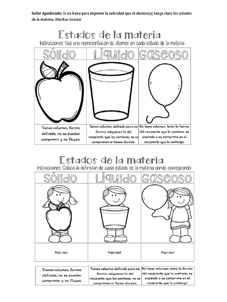 Guía Estados de La Materia Sólido, Líquido y Gaceoso | PDF