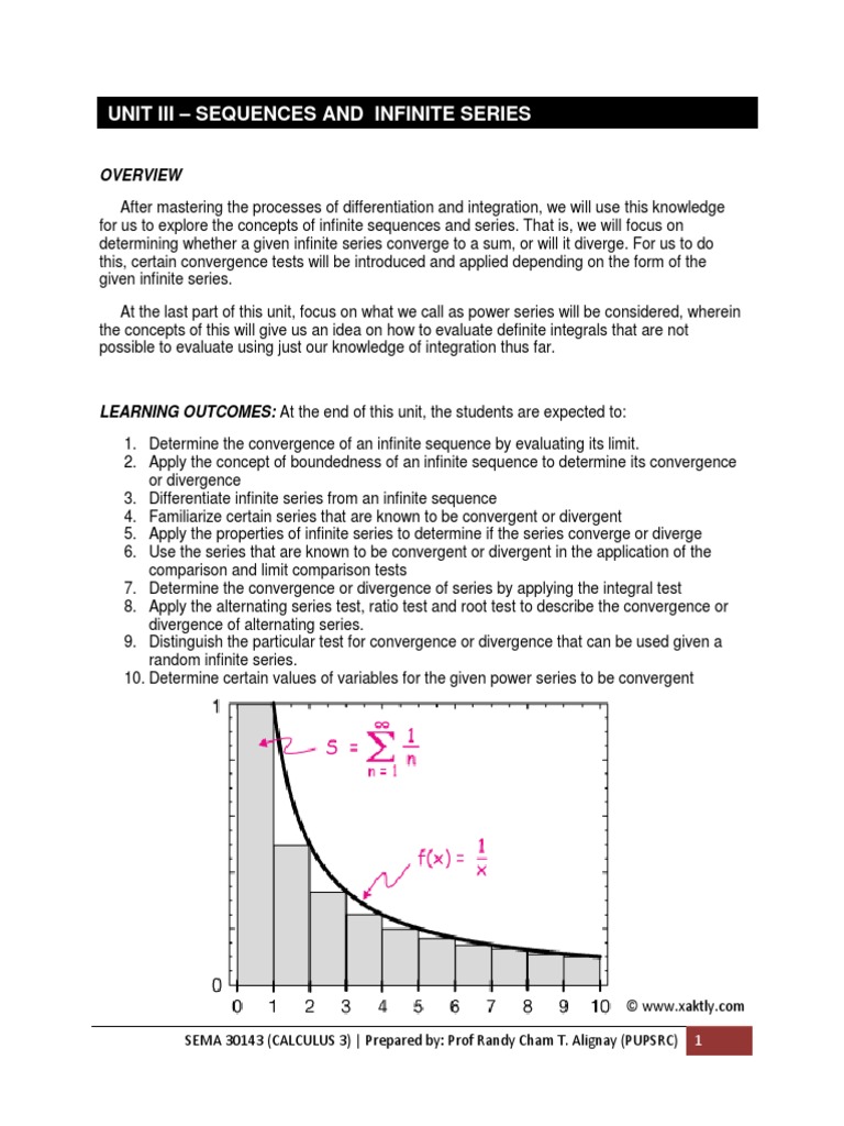 3.1 Infinite Sequences | PDF | Sequence | Series (Mathematics)