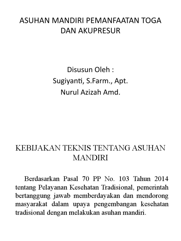 Power Point Asman Toga | PDF