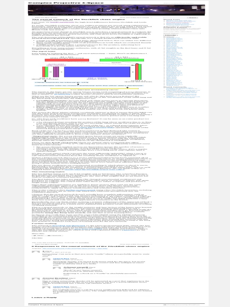 The Neural Network of The Stockfish Chess Engine - Complex Projective 4 ... The Neural Network of The Stockfish Chess Engine - Complex Projective 4 ...