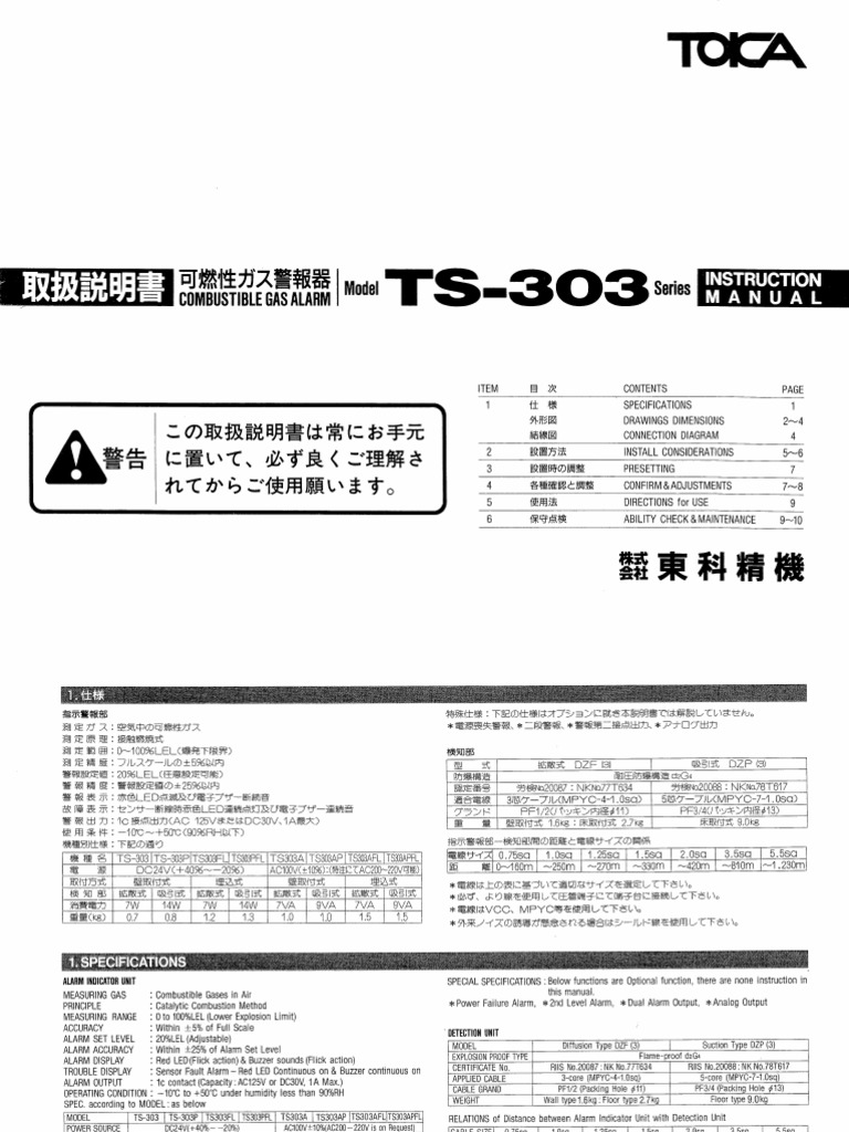 TS303 Manual PDF | PDF