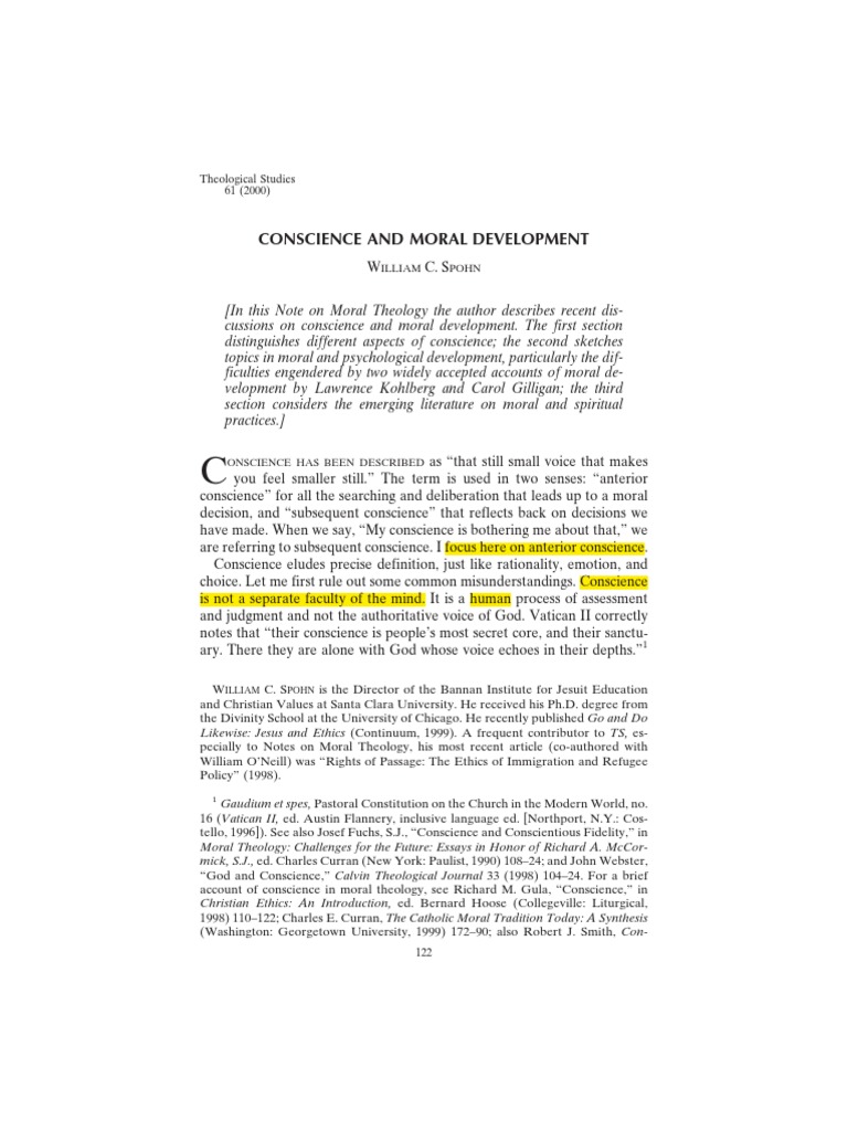 Conscience and Moral Development | PDF | Conscience | Morality