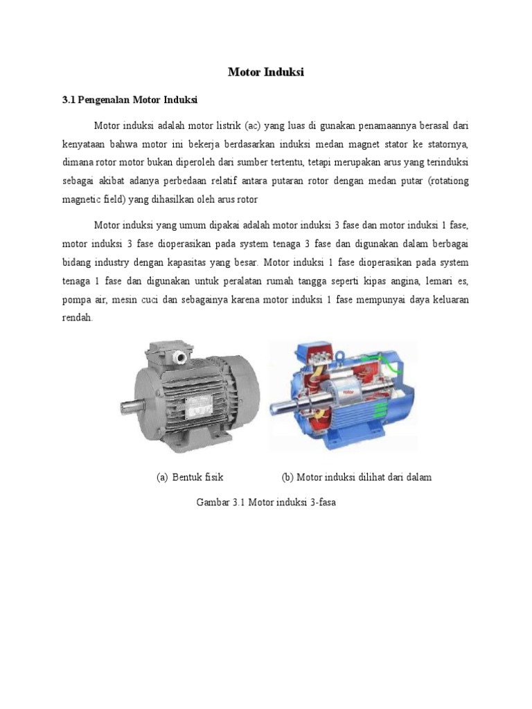 Motor Induksi (P2 & P6) | PDF