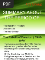 The Rebirth of Freedom (1946-1970) | PDF | Philippines | Poetry