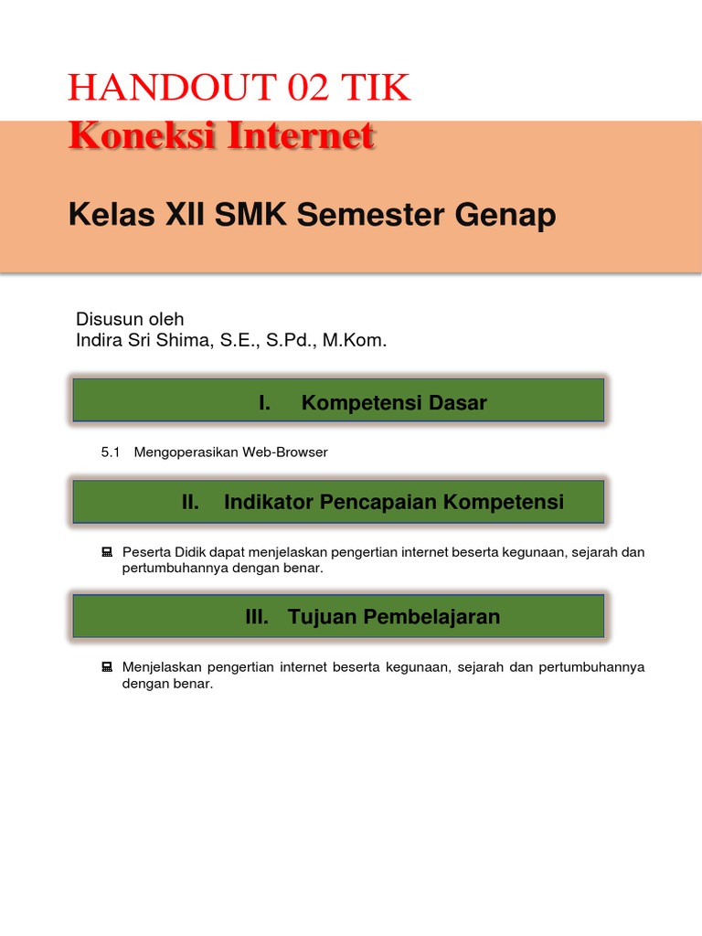 Modul 02 Koneksi Internet PDF | PDF