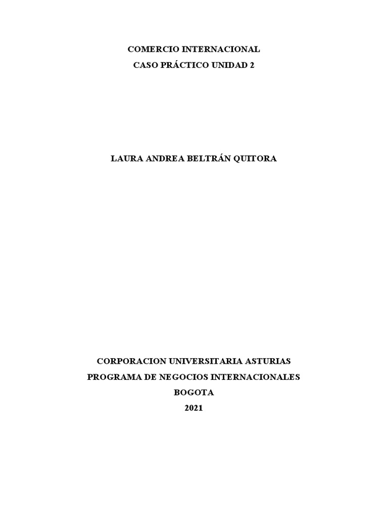 Caso Practico U2 | PDF