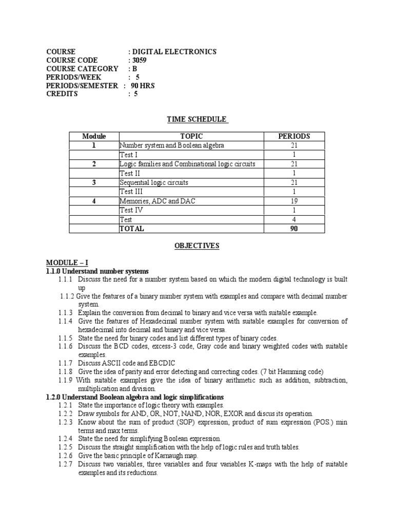 Test I Test II Test III Test IV | PDF | Logic Gate | Digital Electronics