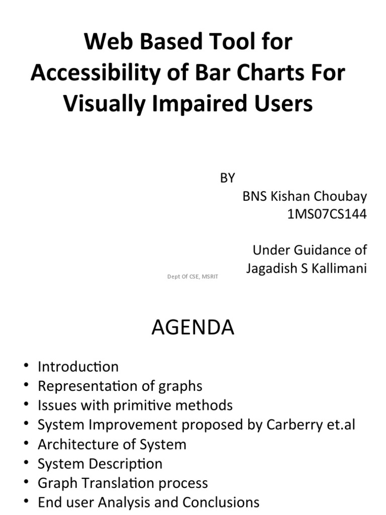 Accessible Bar Charts For Visually Impaired Users | PDF | Infographics ...