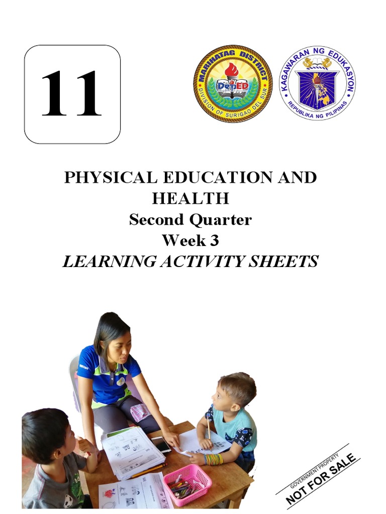 Physical Education and Health Second Quarter Week 3: Learning Activity ...