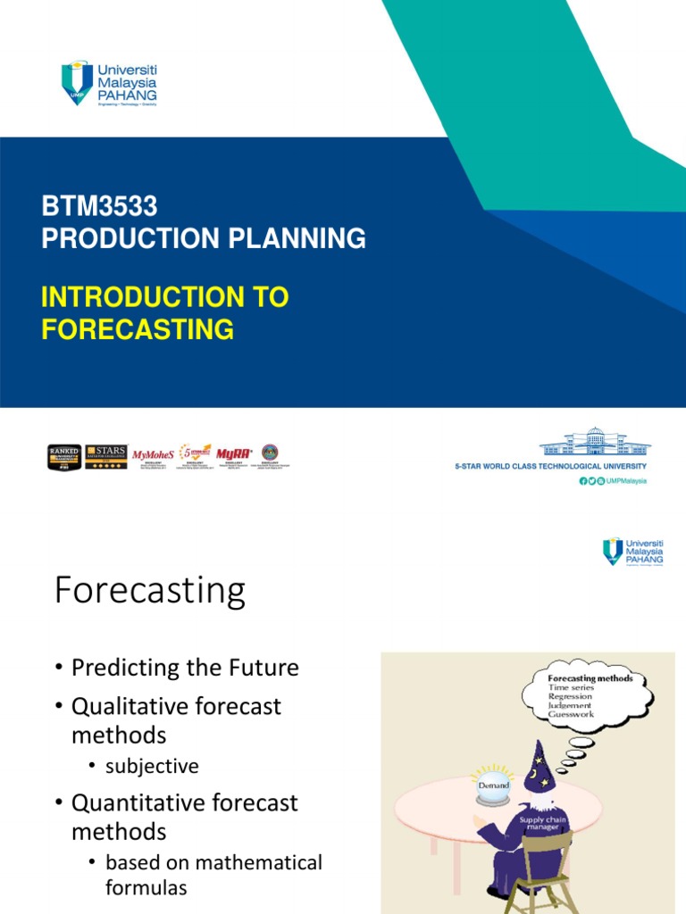LEC03 - Intro To Forecasting | PDF | Forecasting | Demand