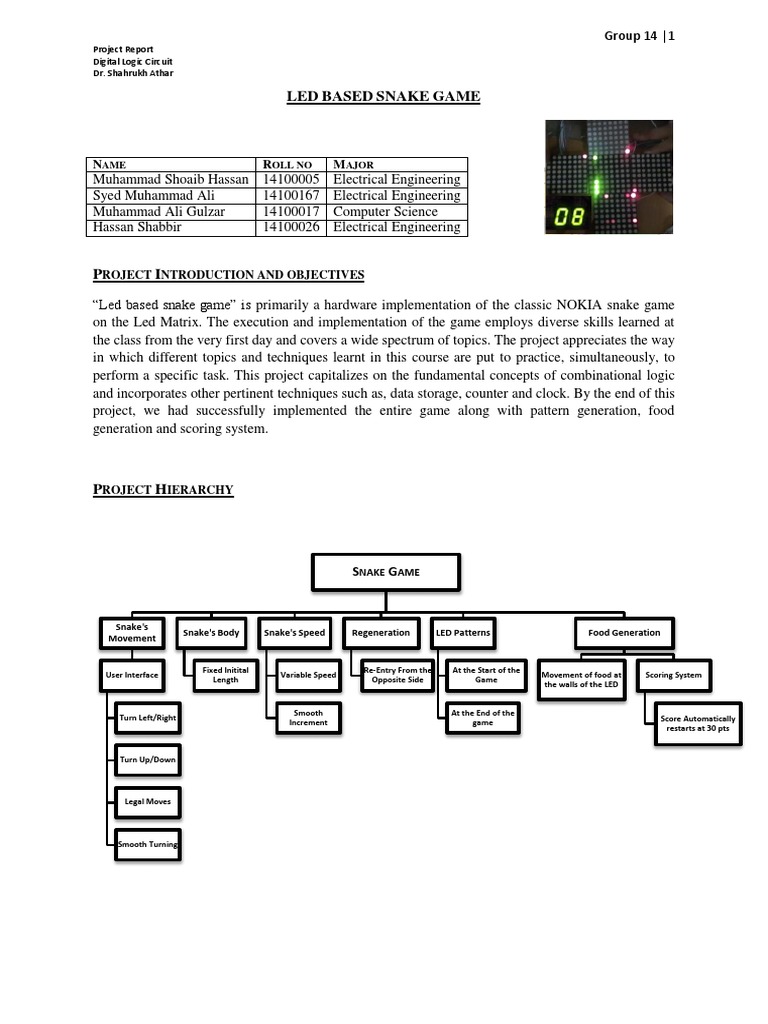 LED Based Snake PDF | PDF | Logic Gate | Electronic Design