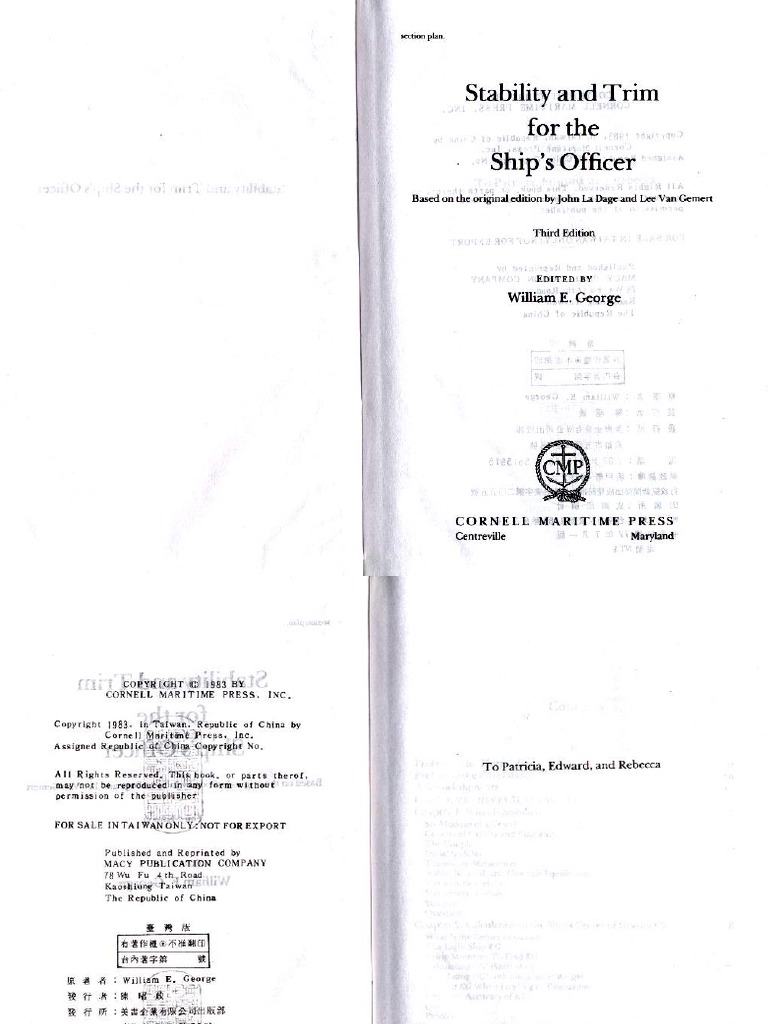 Stability and Trim For The Ship's Officer (PDFDrive) | PDF
