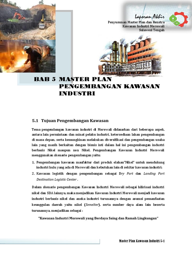 MASTER PLAN Kawasan Industri | PDF