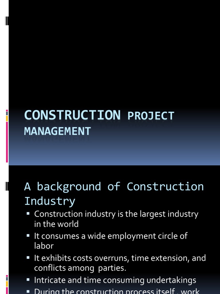 Construction: Project Management | PDF | Construction Bidding | Labour ...