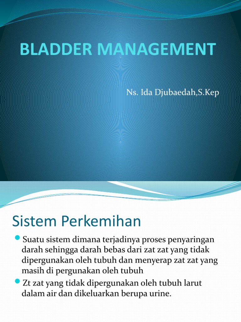 Bladder Management | PDF