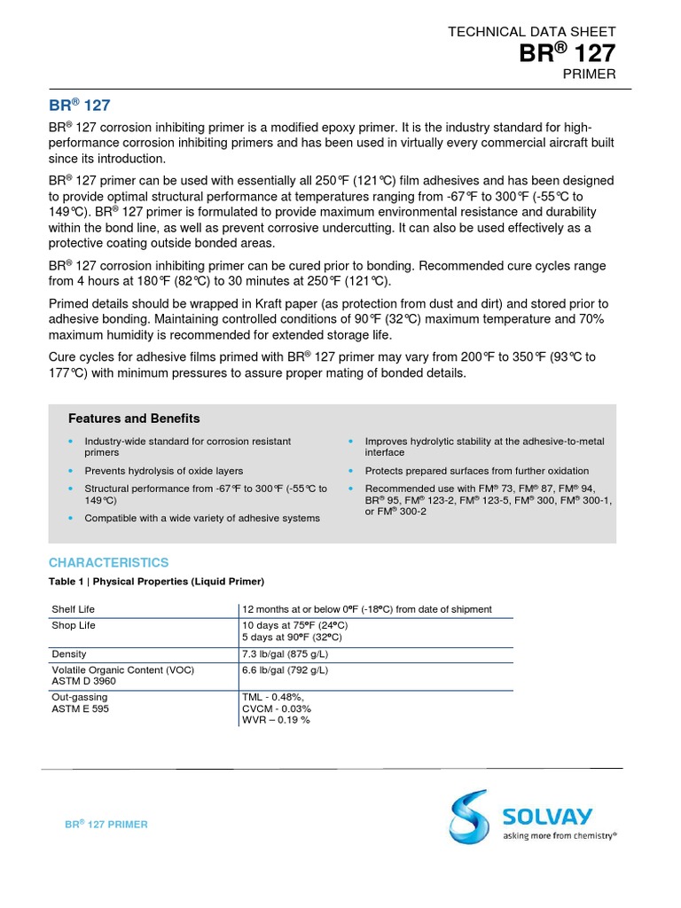 Features and Benefits: Technical Data Sheet | PDF | Adhesive | Corrosion