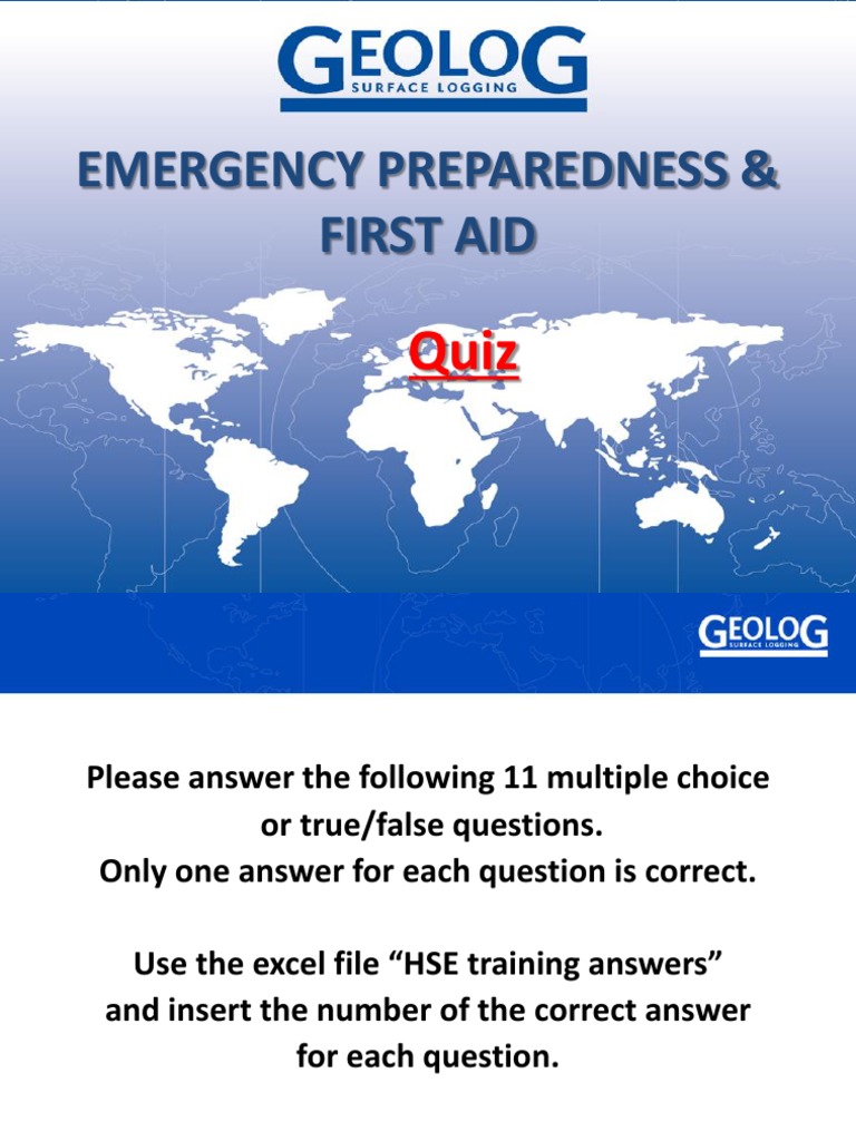 Mod12 Emergency First Aid Quiz | PDF | Emergency Medical Services | Safety
