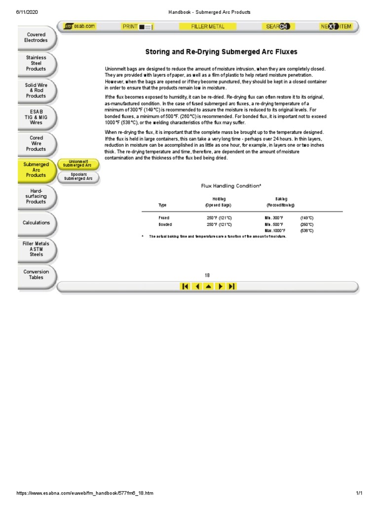 Handbook - Submerged Arc Products | PDF | Technology & Engineering