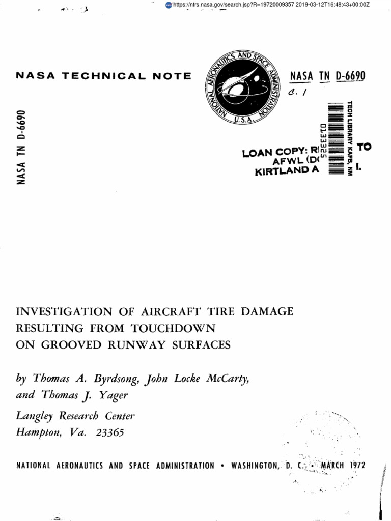 INVESTIGATION OF Chevron Cuts | PDF | Runway | Tire