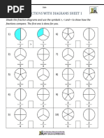 Identifying Similar and Dissimilar Fractions Worksheet 1 | PDF