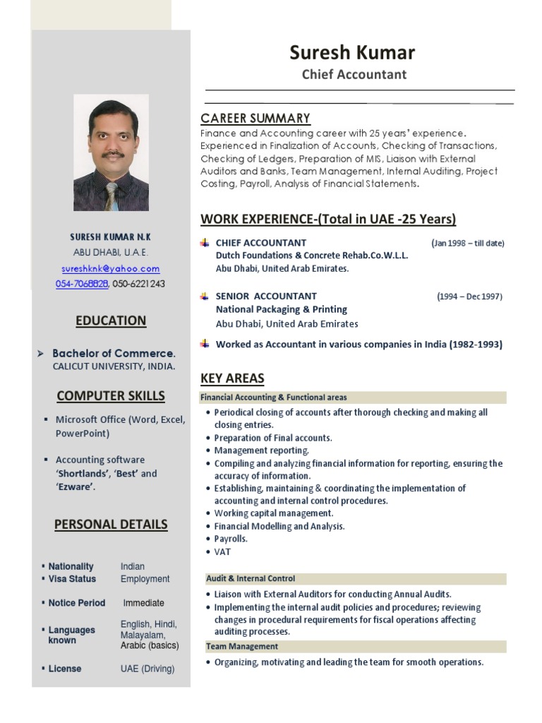 Suresh Kumar CV (060121-V1) PDF | PDF | Audit | Internal Control